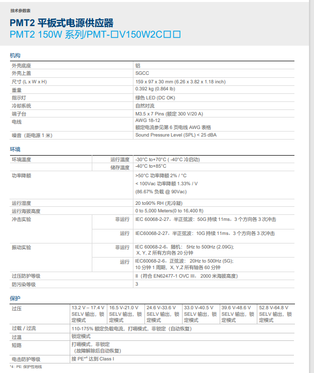 PMT-15V150W2CA - 上海菱野电气有限公司